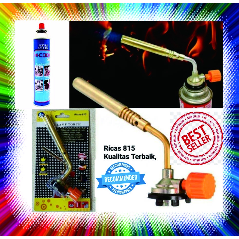 Jual TERMURAH Flame Gun Single Gas Torch Kepala Las Manual Blow Torch Kuningan + 1 GAS KALENG ...