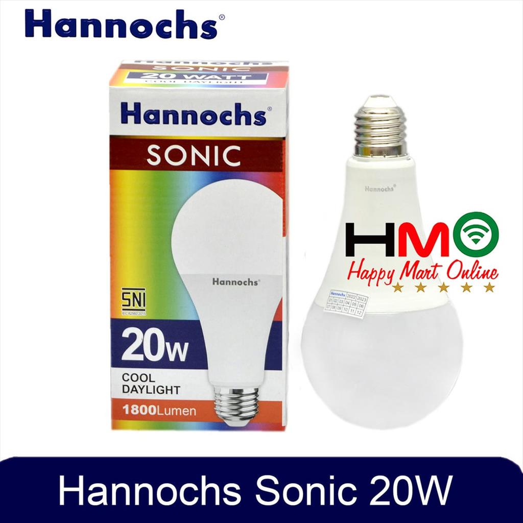 Jual Lampu LED Hannochs Sonic Putih Bohlam LED 20W 20 Watt 6500K Cool ...