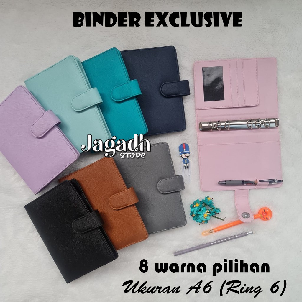 Jual Binder Polos Premium Ukuran A6 Ring 6 Binder Exclusive | Shopee ...