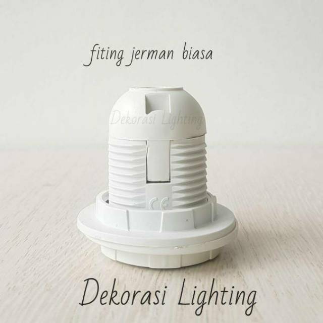 Jual Fiting jerman biasa e27 putih lampu gantung | Shopee Indonesia
