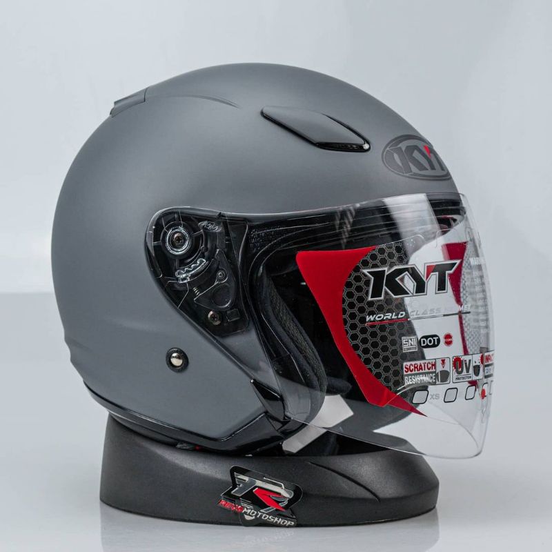 Jual HELM KYT DJ MAXI MATT GORILA GREY ORIGINAL HELM TOURING HELM ...