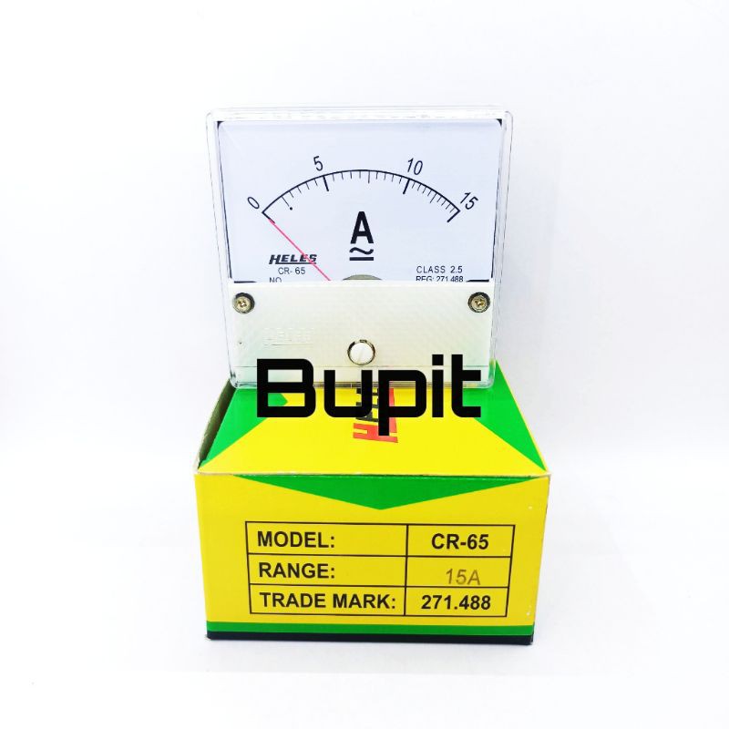 Jual Panel Meter Amperemeter Heles Cr-65 15A | Shopee Indonesia