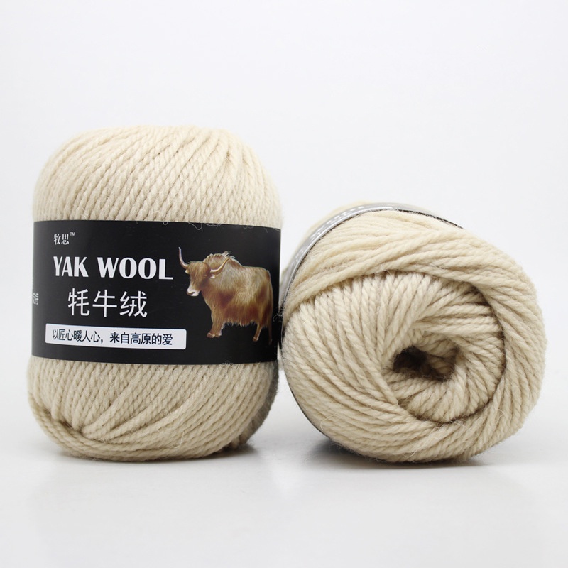 Jual 1 pcs 100g benang wol yak crochet benang benang rajut tangan 3ply ...