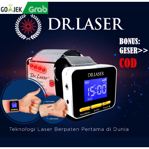 Jual Dr. Laser Jam Tangan Kesehatan Gogo Mall Hi Plus 7 Miracle/Perfect 10 Stroke, Kolesterol ...