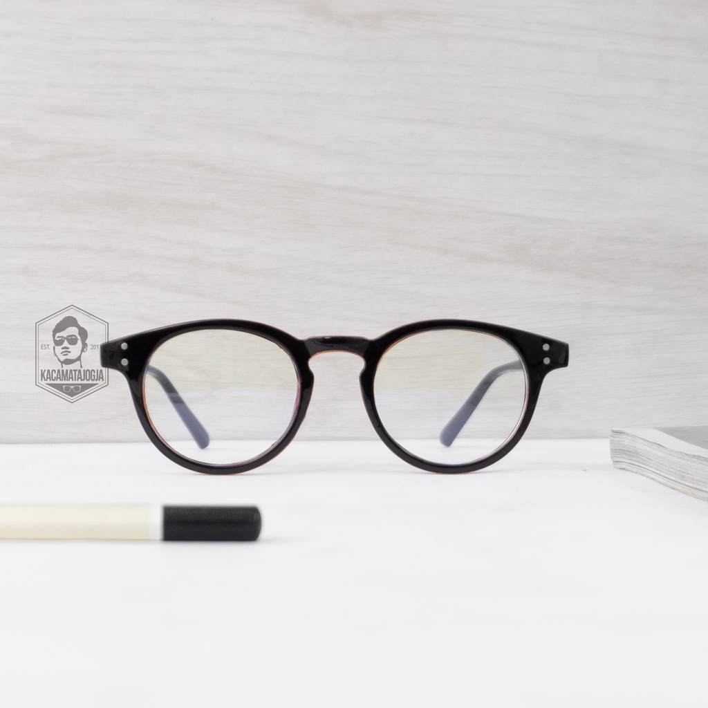 Jual Kacamata Bulat Plastik Solid - GANGGI 02 | Shopee Indonesia