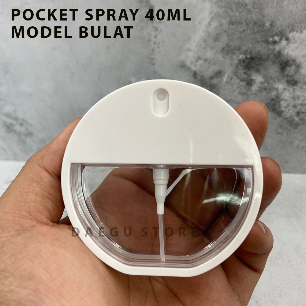 Jual Botol 40ml Pocket Spray Plastik Hand Sanitizer / Parfum Bulat ...