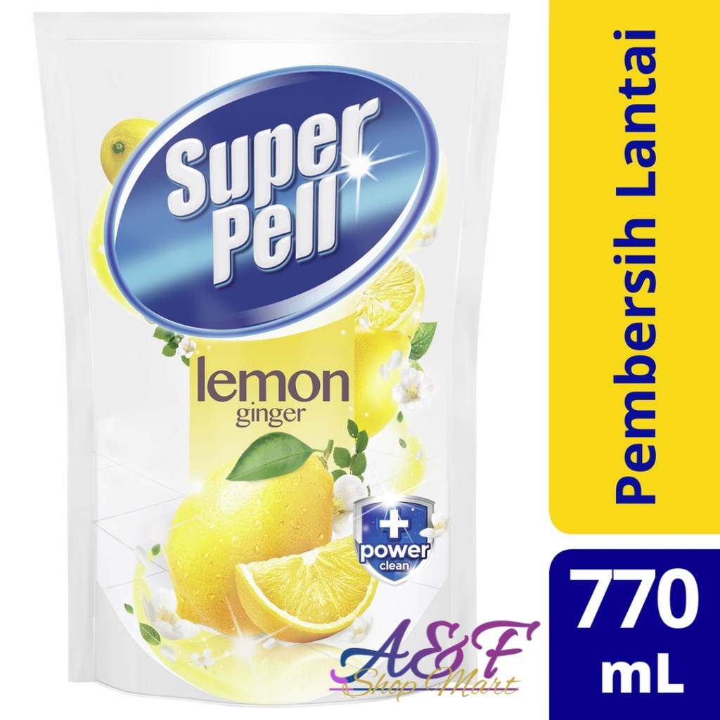 Jual Superpell Lantai Lemon Ginger 770ml - Sabun Lantai | Shopee Indonesia
