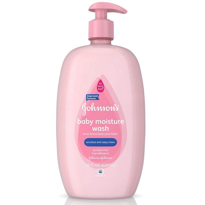 Jual Johnson's Baby Moisture Care Wash To Soften Skin, Body Wash (828mL ...
