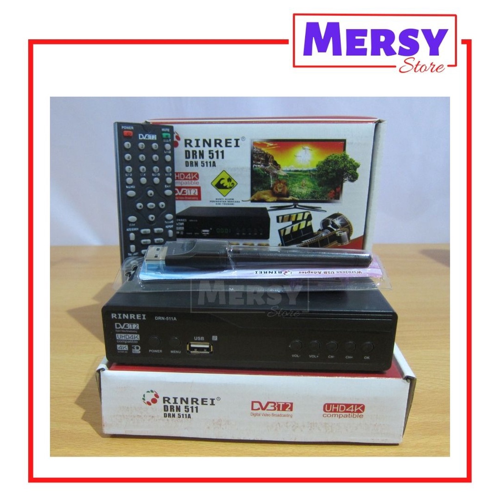 Jual Rinrei Set Top box DRN 511 Digital TV Receiver STB DVB-T2 | Shopee Indonesia