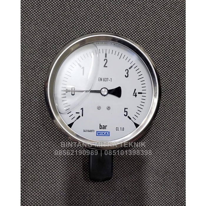 Jual WIKA COMPOUND GAUGE 213.53.100 MODEL RAKET 4" x -1 + 5 BAR ...