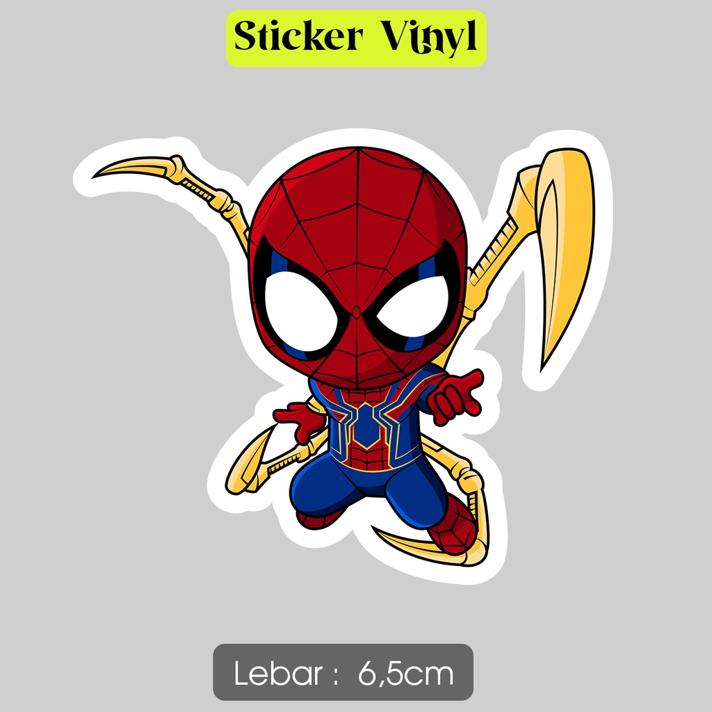 Jual Stiker Spiderman Iron Spidey Spider Peter Parker Sticker Vinyl ...
