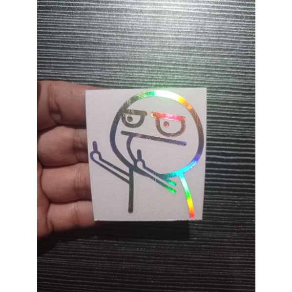 Jual STICKER MIDDLE FINGER FUCEK CARTOON LUCU MOBIL LAPTOP MOTOR ...