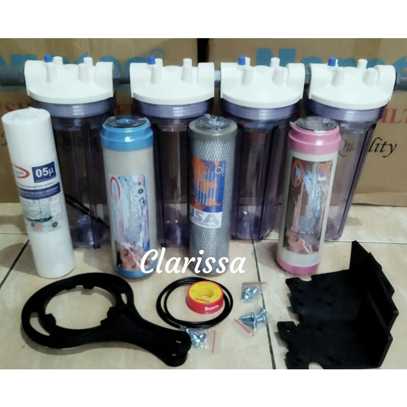 Jual Paket Filter Air Sumur Bor / PAM / PDAM 4 Tabung Housing Nanotec ...