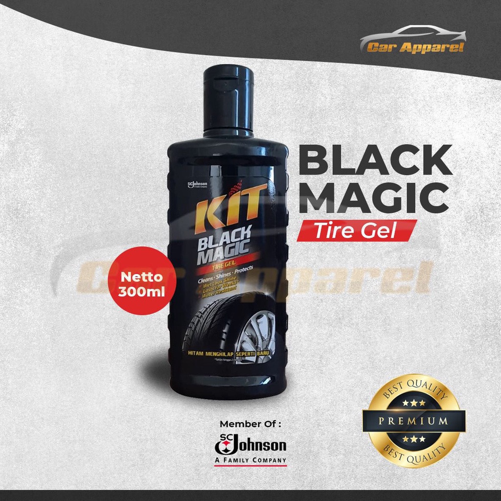 Jual Semir Ban KIT Pengkilap Ban Wet Look Black Magic KIT 300ML ...