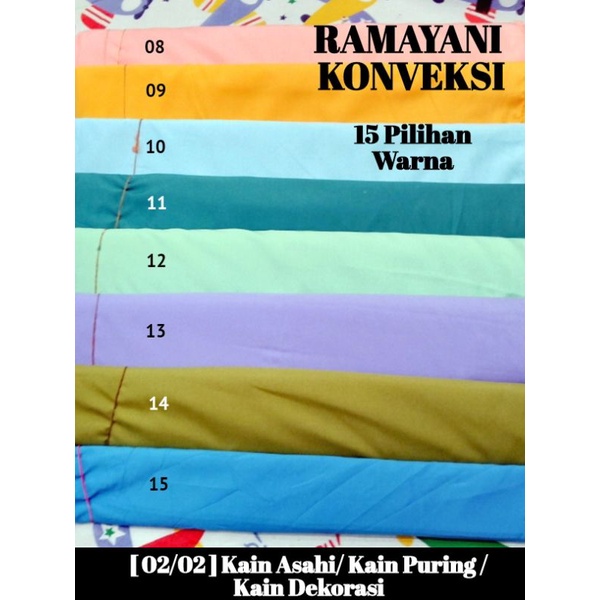 Jual Kain Asahi / Kain Puring / Kain Dekorasi [ 02/02 ] | Shopee Indonesia