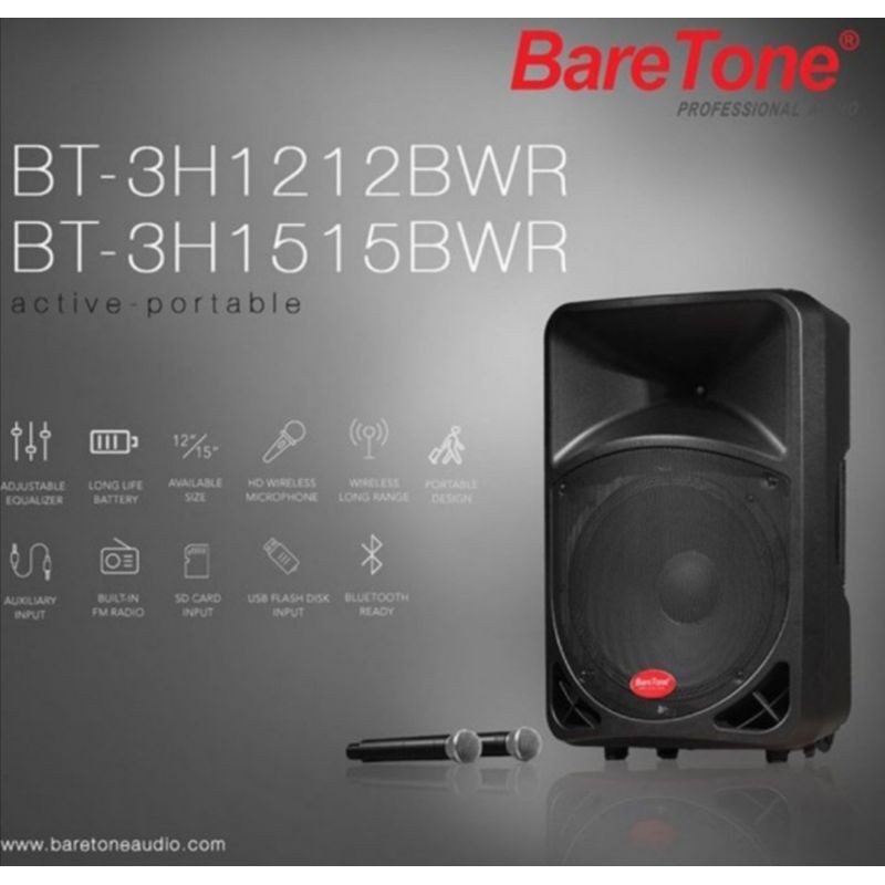 Jual Portable wireless meeting Baretone BT 3H1212BWR | Shopee Indonesia