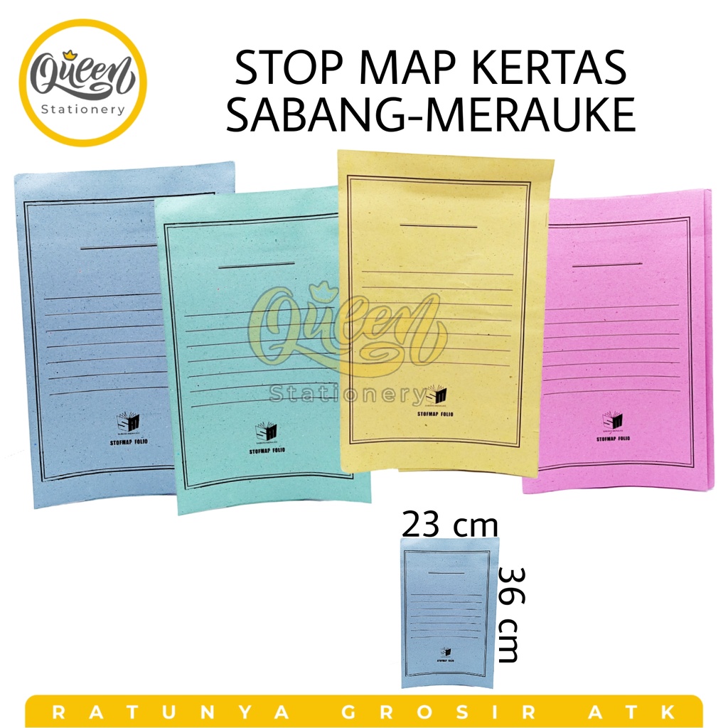 Jual 1 PAK (50 LEMBAR) STOP MAP KERTAS SABANG-MERAUKE / MAP KERTAS ...