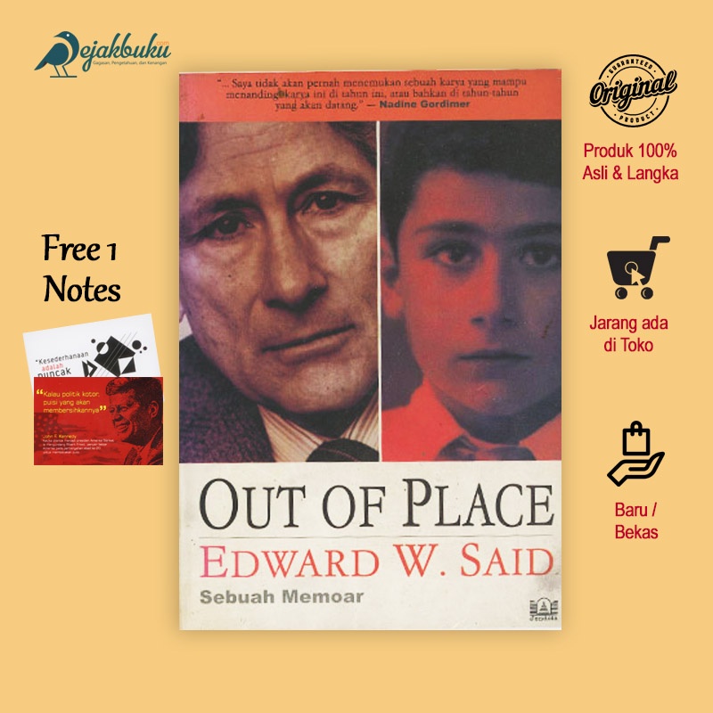 Jual Buku Out of Place Sebuah Memoar Edward W.Said | Shopee Indonesia