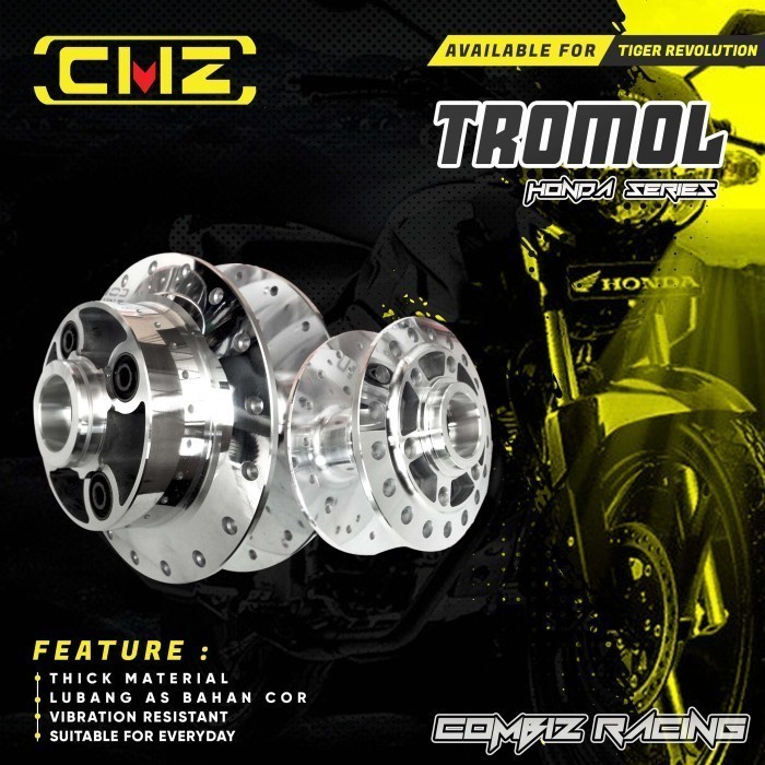 Jual Tromol TIGER REVOLUTION Set Depan Belakang - CMZ Racing | Shopee ...