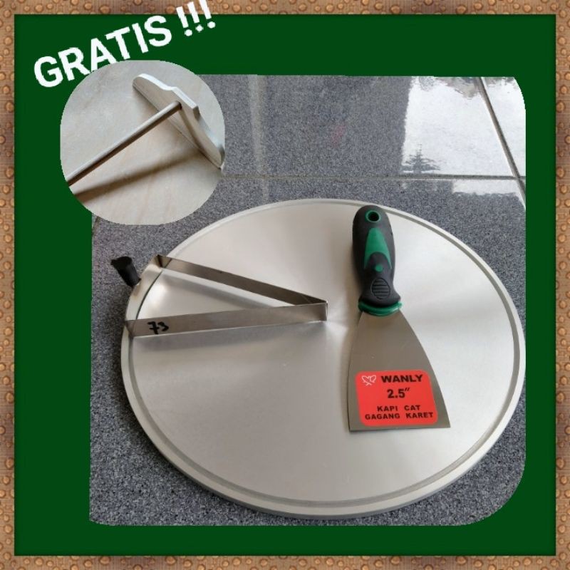 Jual Wajan crepes semiotomatis ukuran 30 cm |FREE PERATA ADONAN KAYU ...