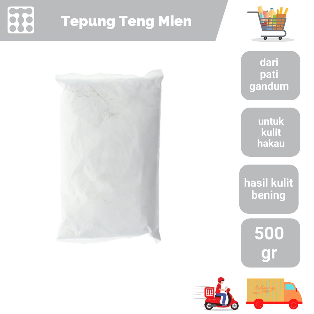 Jual Tepung Teng Mien 500 Gram / Pati Gandum Untuk Dimsum | Shopee ...