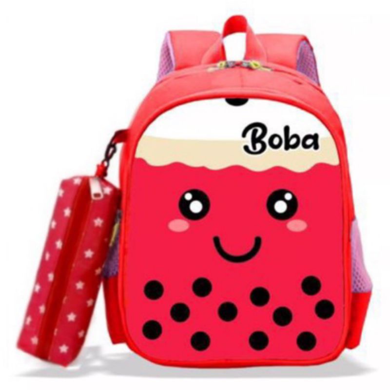 Jual PREMIUM TAS BOBA Tas Ransel Sekolah Anak Tas Karakter BOBA Tas 2in 1 GRATIS TEMPAT PENSIL ...