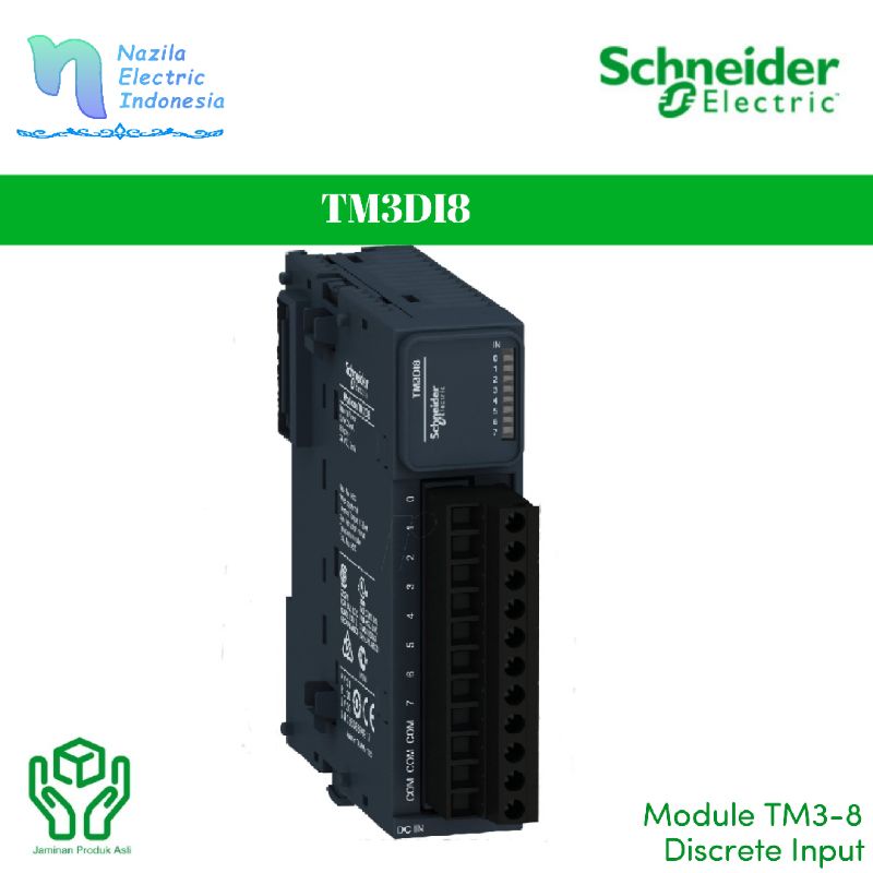 Jual Schneider TM3DI8 Modicon TM3-8 I/O Discrete Input PLC Original ...