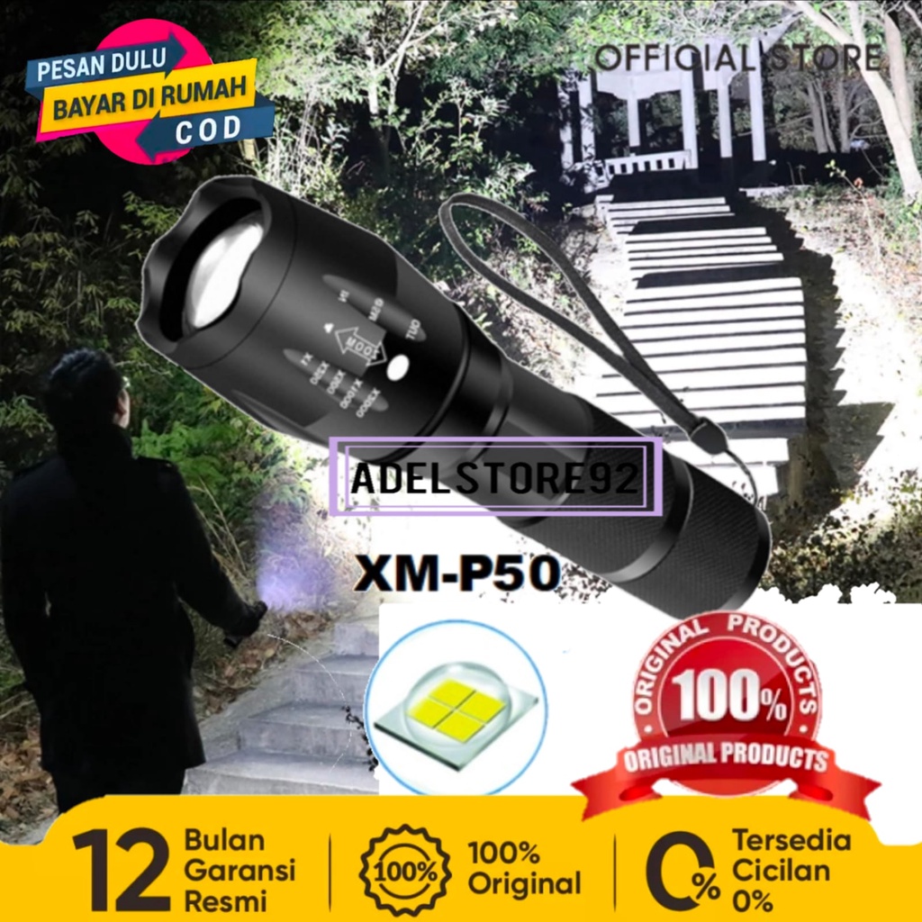 Jual New Produk Taffled Ultra Bright Senter Flashlight E17 Senter LED ...