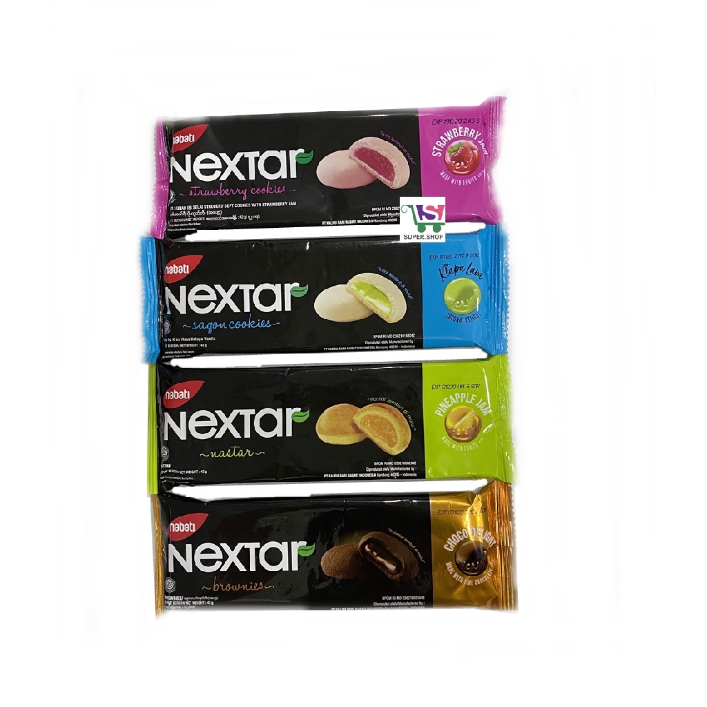 Jual Nabati Nextar Biskuit Kue Strawberry / Nastar Nanas / Choco ...