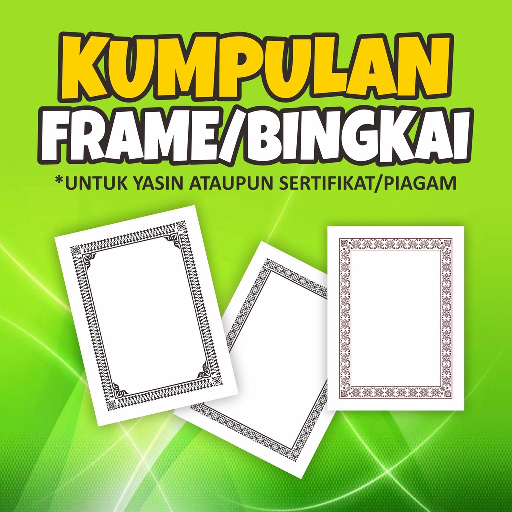 Jual BINGKAI / FRAME UNTUK YASIN / SERTIFIKAT / PIAGAM | Shopee Indonesia