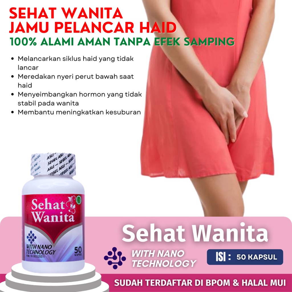 Jual Jamu Sehat Wanita Obat Herbal Pelancar Haid 1 2 3 Minggu Agar ...