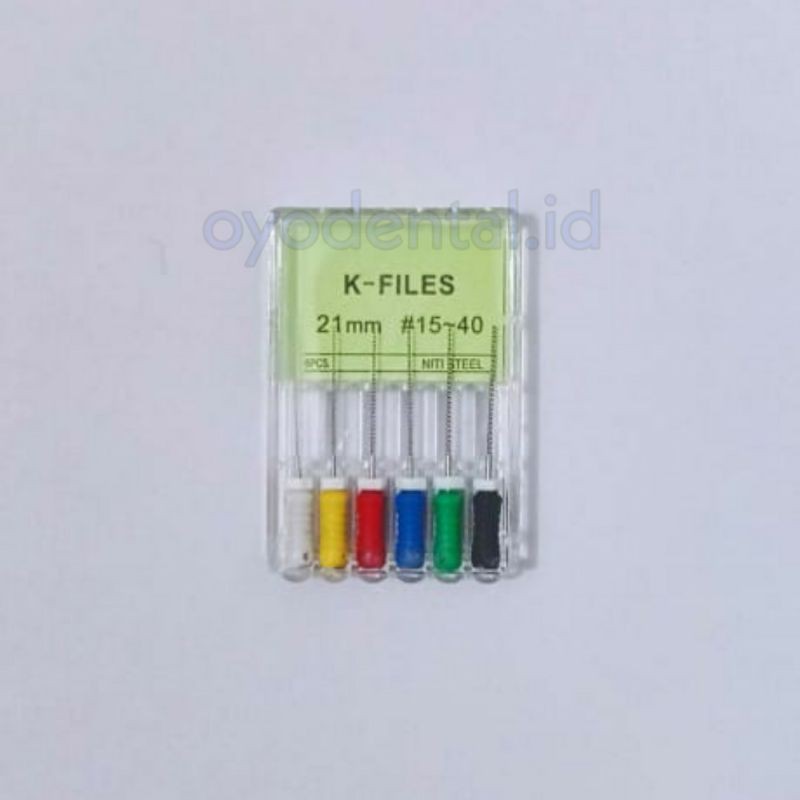 Jual Dental kfile size 15-40 21mm / k file NiTi / kfiles nickel ...