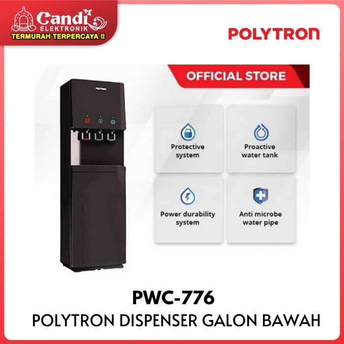 Jual POLYTRON Dispenser Galon Bawah PWC-776 | Shopee Indonesia
