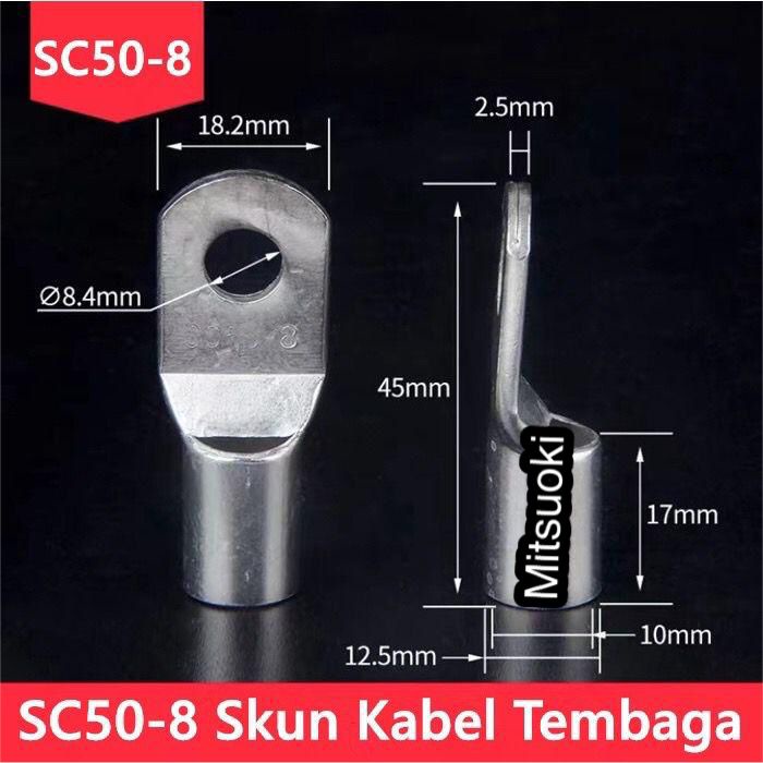 Jual KABEL SKUN RING/ KABEL SKUN TEMBAGA SC 50-8,50-10 | Shopee Indonesia