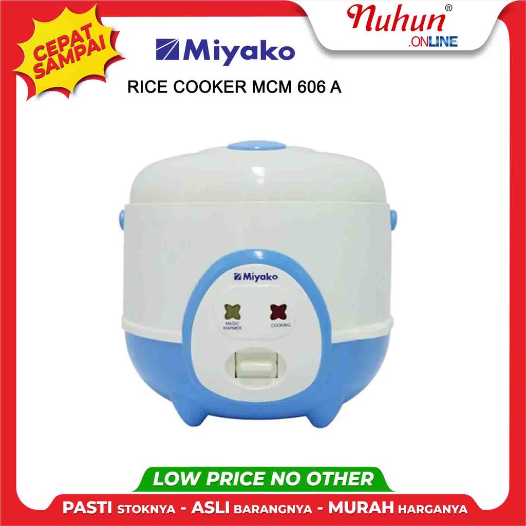 Jual Miyako Rice Cooker 606 A Magic Com Mini Original Berkualitas ...