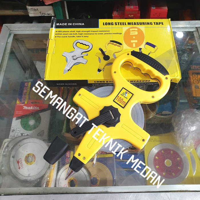 Jual METERAN GULUNG TANAM TANCAP PLAT ROL ROLL TAPE MEASURE 100m 100 ...