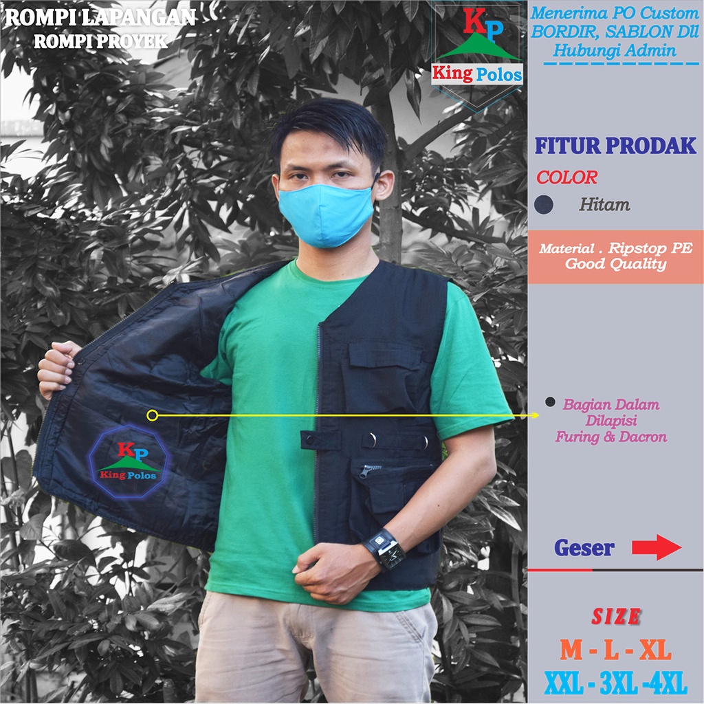 Jual ROMPI SAFETY FIRST BIG SIZE (XXL-3XL-4XL) | VEST ROMPI MANDOR ...