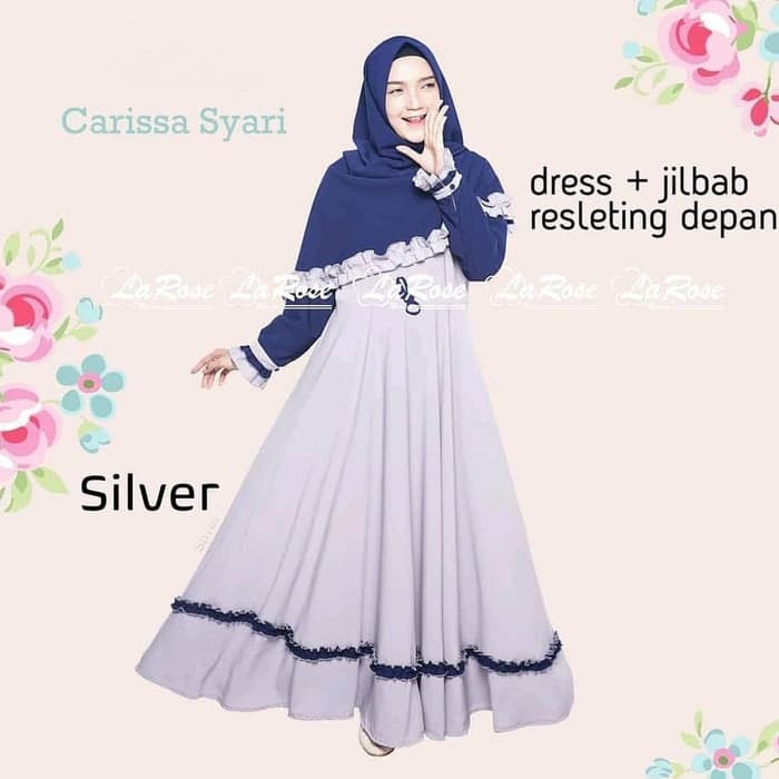 Jual Gamis Muslim CARISSA Syar'i + Khimar GOM/01/Prqueen/Nabila98/Maxi ...