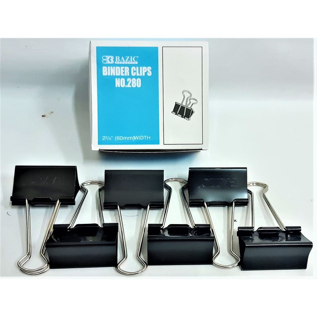 Jual BINDER CLIP BESAR 280 ( 60 MM ) KLIP KERTAS HITAM JUMBO EXTRA ...