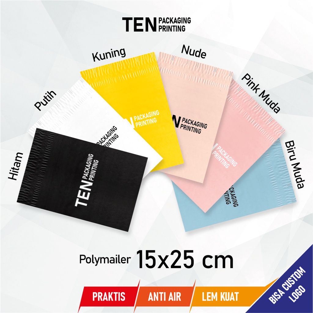Jual Polymailer 15x25cm Premium Matte + Custom Sablon (Harga per pcs) | Shopee Indonesia