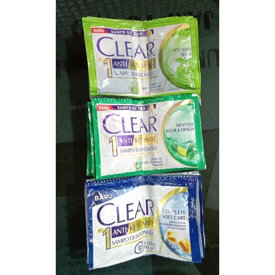 Jual CLEAR SHAMPOO SACHET ISi 6 RENTENG | Shopee Indonesia