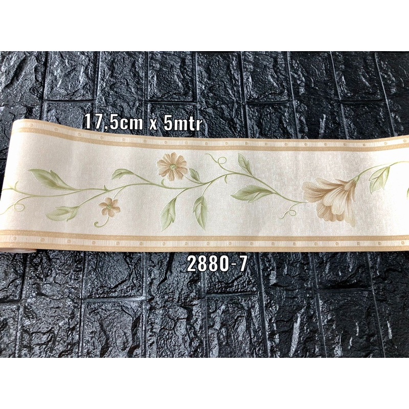 Jual Wallpaper Border List Bunga Cream Elegant Tekstur Murah | Shopee ...
