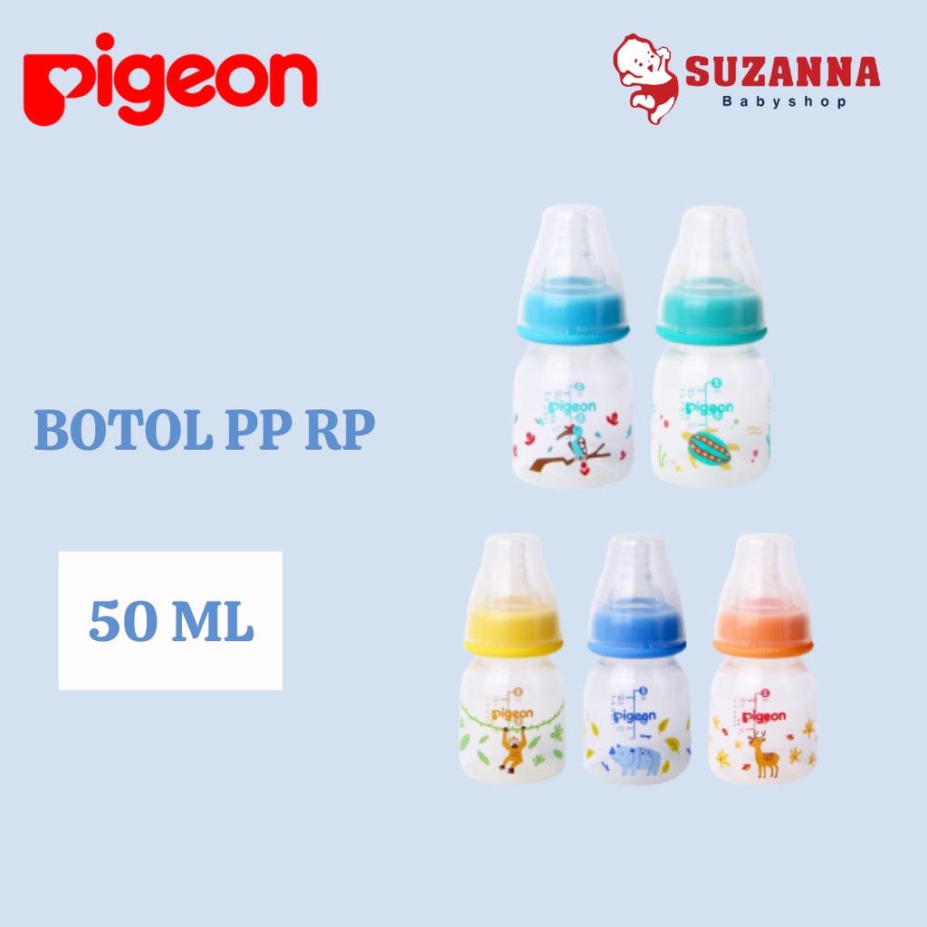 Jual Pigeon Botol PP RP 50ml With S Type Silicone Nipple / Botol Susu ...