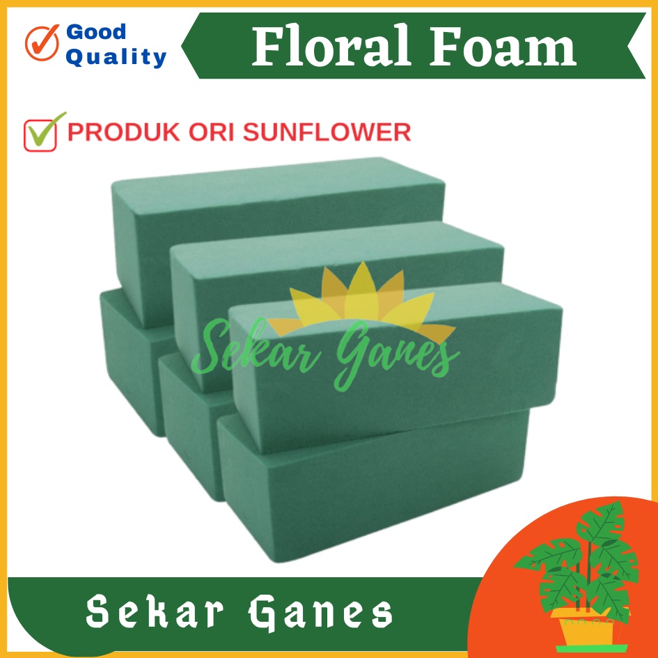 Jual PROMO TERMURAH Floral foam Busa Kering Media Tanam Bunga Plastik ...