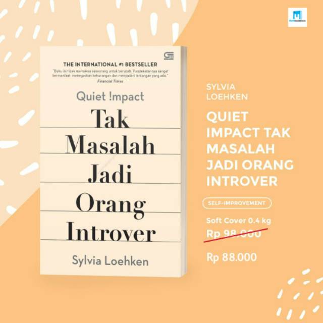 Jual Quiet Impact : Tak Masalah Jadi Orang Introver (Original) | Shopee Indonesia