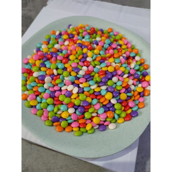 Jual ELMER CHOCO CHIP COLOURED PELANGI HALF ROUND SETENGAH BULAT 500 Gr ...