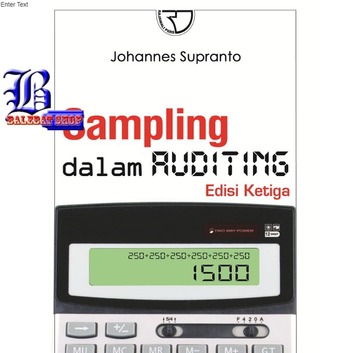Jual BUKU SAMPLING DALAM AUDITING Johannes Supranto RAJAGRAFINDO AJ-MNJ | Shopee Indonesia