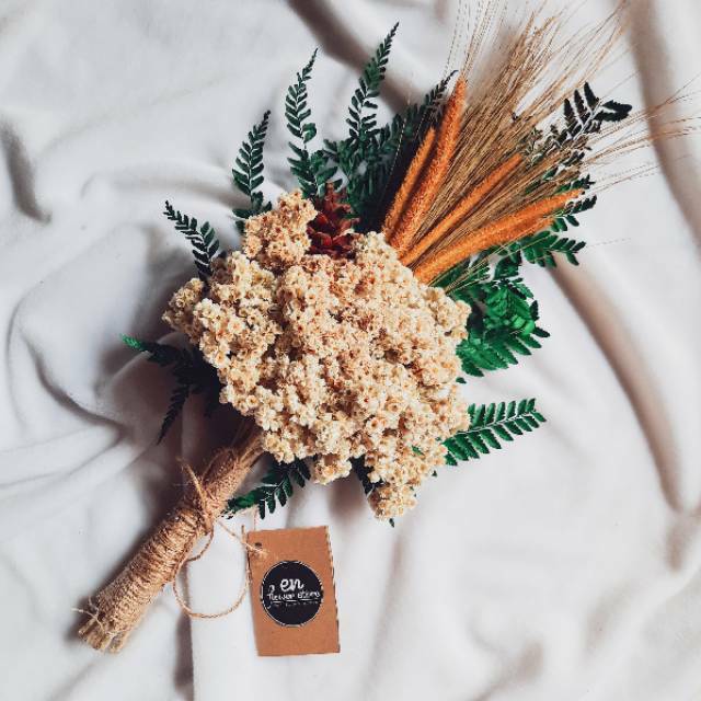 Jual Hand Dry Flower Bouquet Rustic Style / Buket Bunga | Shopee Indonesia