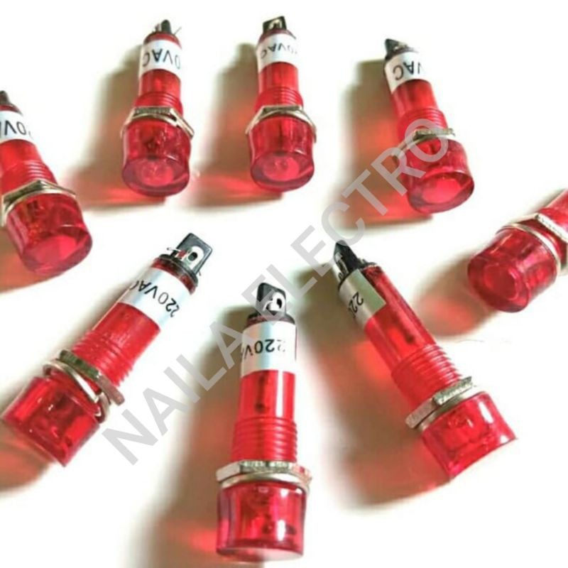 Jual (3 Pcs) Pilot Lamp AC 220VAC - Lampu Panel Listrik - Bahan Plastik ...