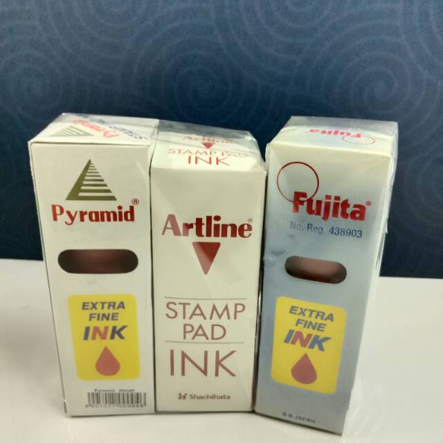 Jual ARTLINE STAMP PAD INK REFILL TINTA STAMPEL RED MERAH ORIGINAL ...